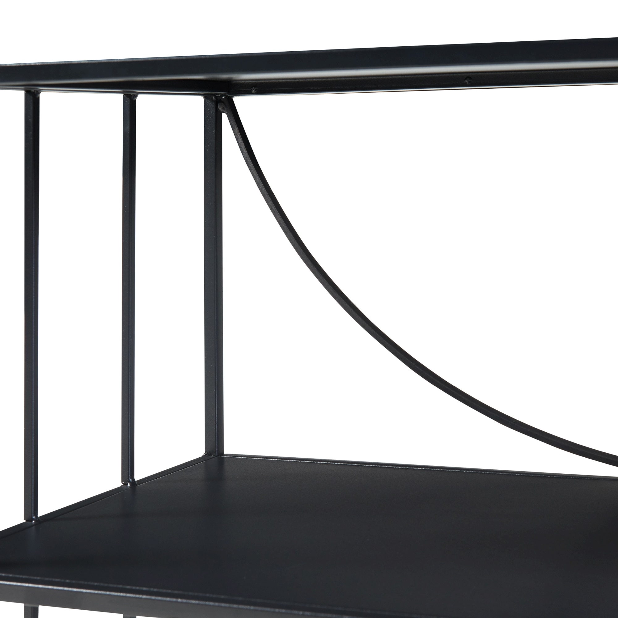 Masa consola, en.casa, PXFF-0206 Baarn, 65, 5 x 70 x 32 cm, otel, negru ...