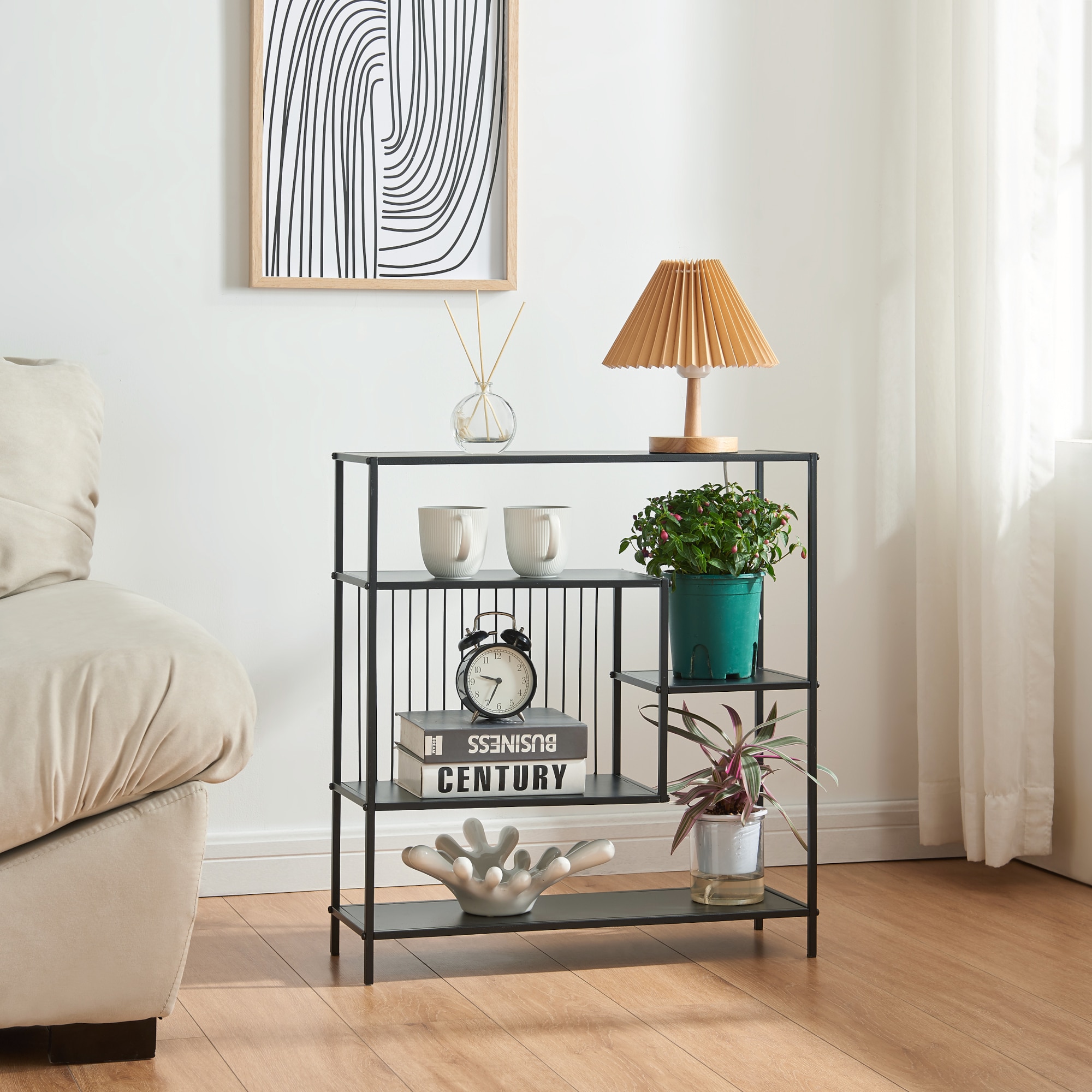 Masa consola, en.casa, PXFF-0207 Beesel, 65, 5 x 60 x 20 cm, otel ...