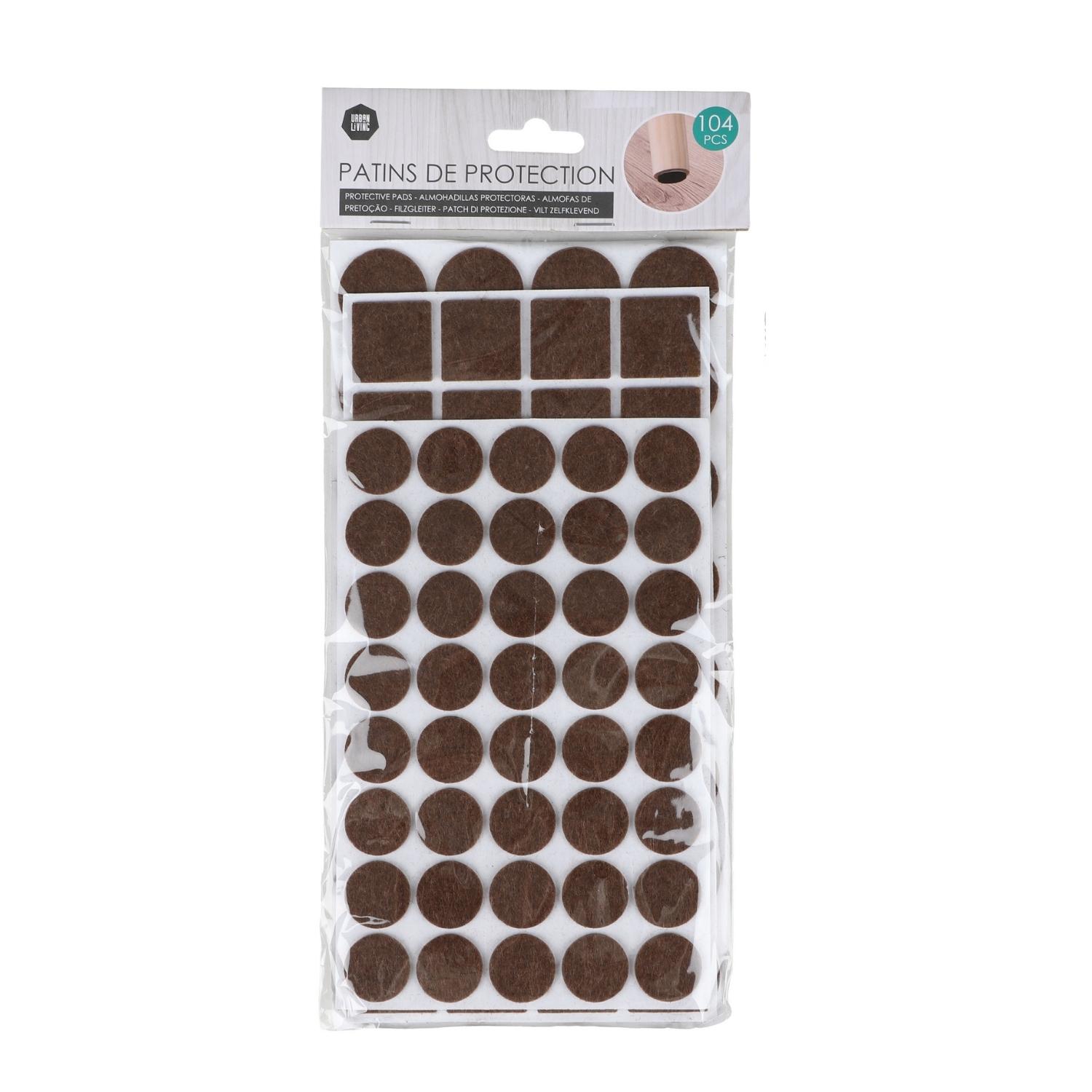 Set 104 protectii autoadezive, din pasla, pentru pardoseala, Happymax ...