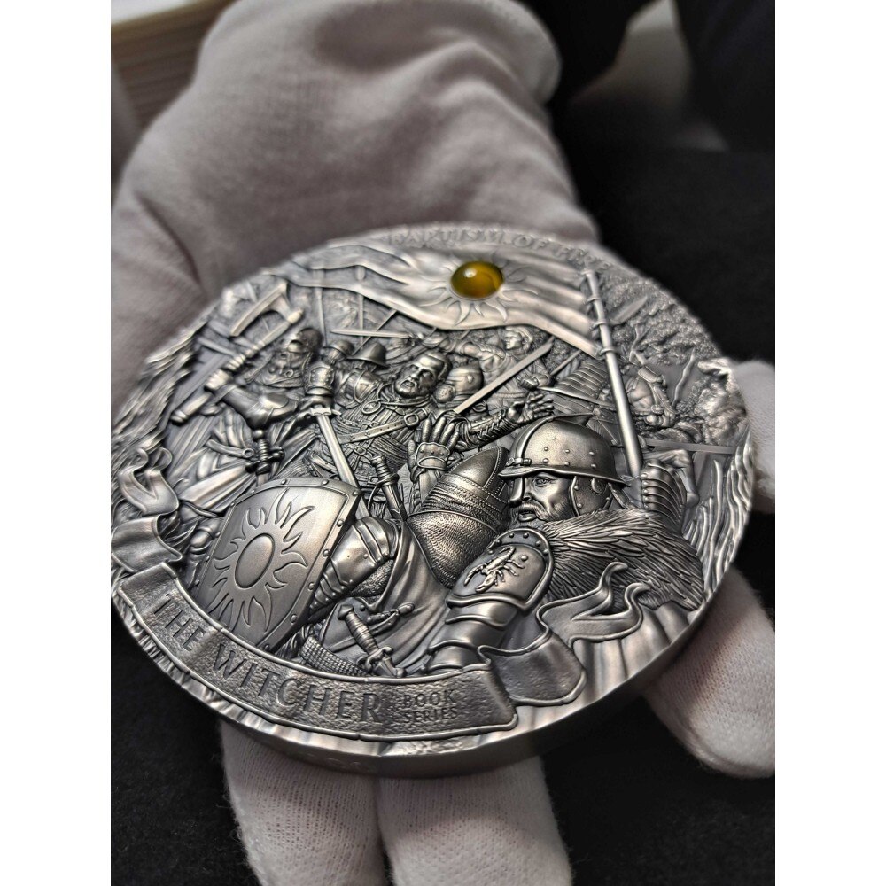 Moneda Botezul focului The Witcher, Mint of Gdansk, Argint, 1 kg, 50 ...