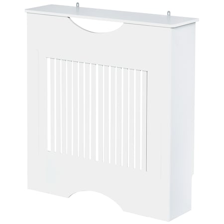 Masca calorifer Homcom, MDF, Alb, 78x19x82cm - eMAG.ro