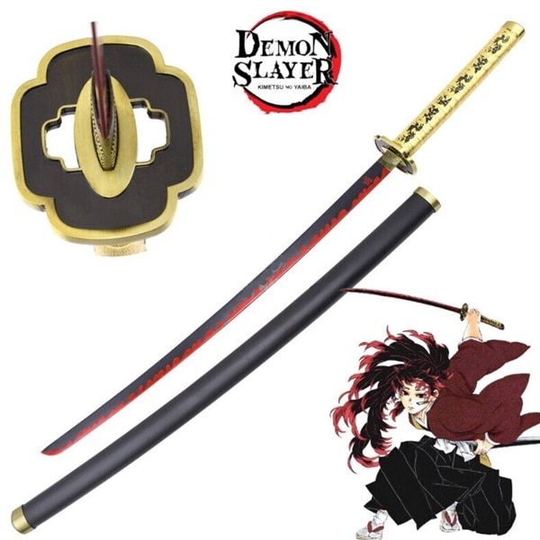 Sabie Katana Tsugikuni Yoriichi- Demon Slayer, antrenament, lama bambus ...
