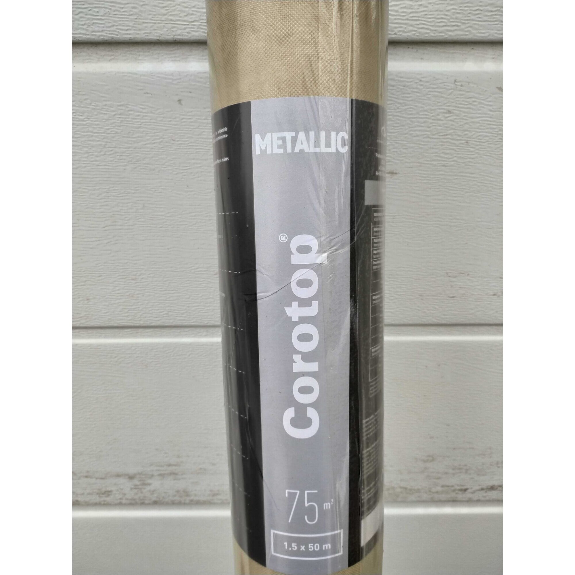 Пароизолационна мембрана Corotop Metallic, 80g/m2, сребриста, 1,5x50m ...