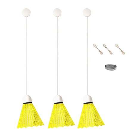 Set fluturasi badminton, LED, reglabil, multicolor, pentru sala - eMAG.ro