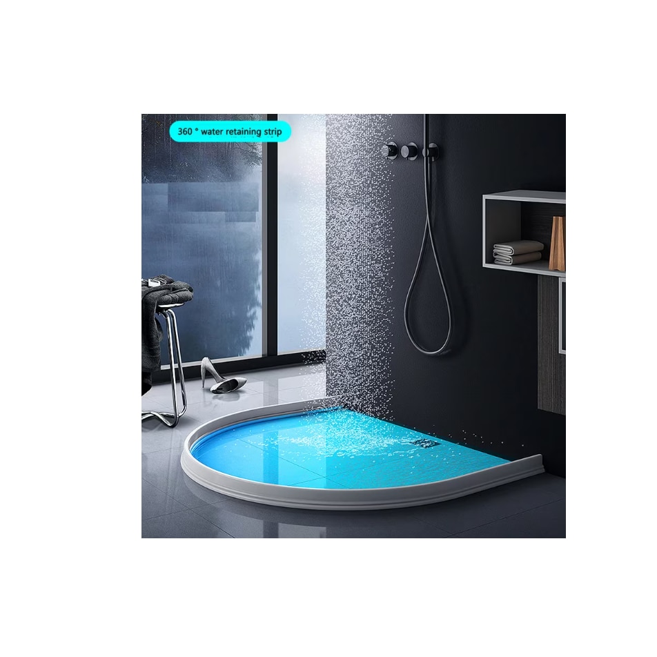 Prag de dus autoadeziv, flexibil, pentru baie sau bucatarie, rezistent ...