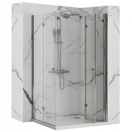 Cabina de dus Rea 70x100 cm Folding 6mm - eMAG.ro