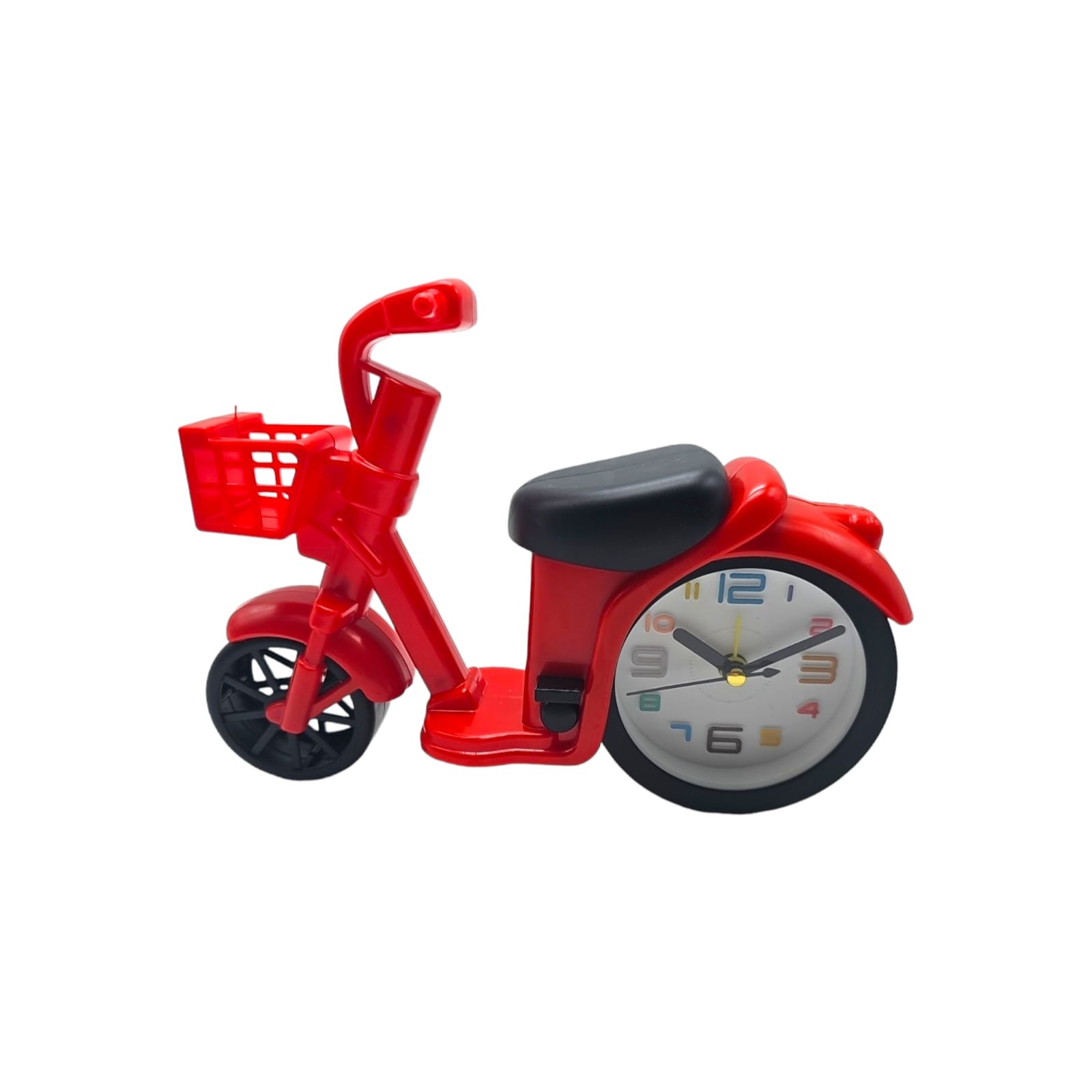 Ceas de masa, forma bicicleta 20 cm, rosu - eMAG.ro