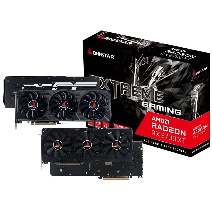 Placa video Biostar Radeon RX 6700 XT Extreme Gaming 12GB GDDR6 192bit ...