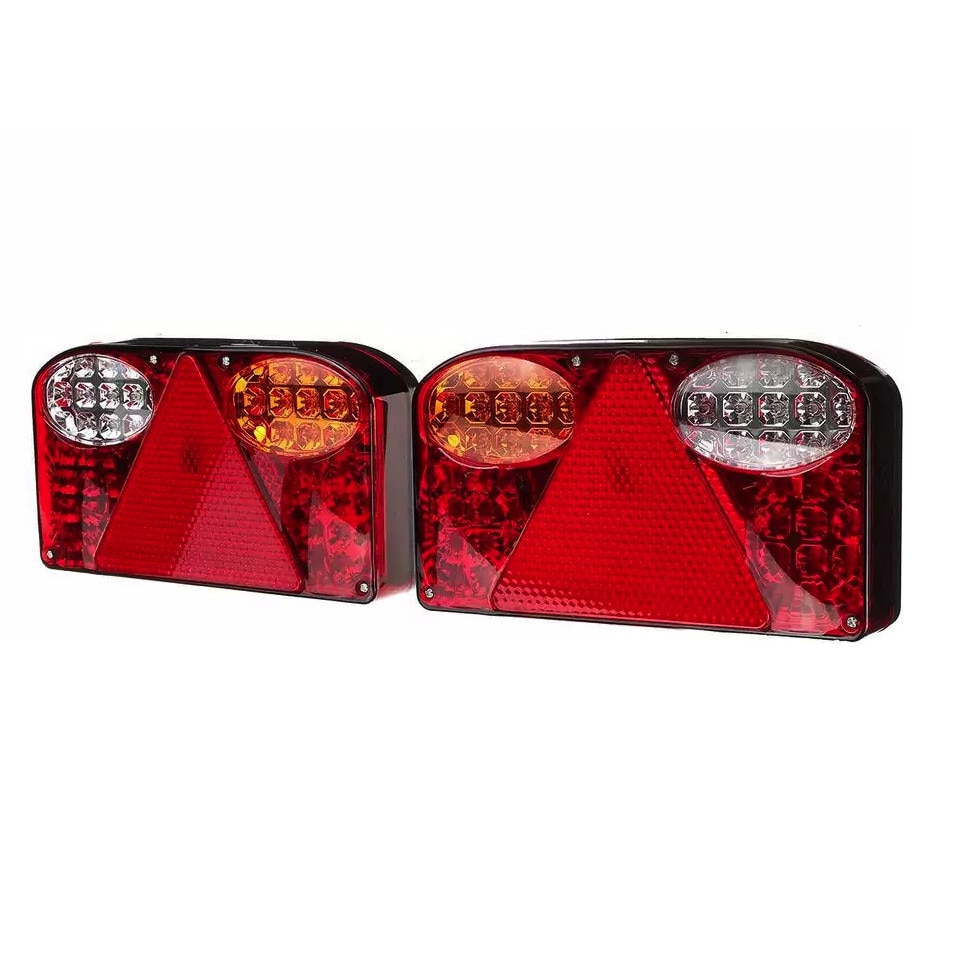 Set 2 lampi stop remorca led cu 5 functii, 12-24 V - eMAG.ro