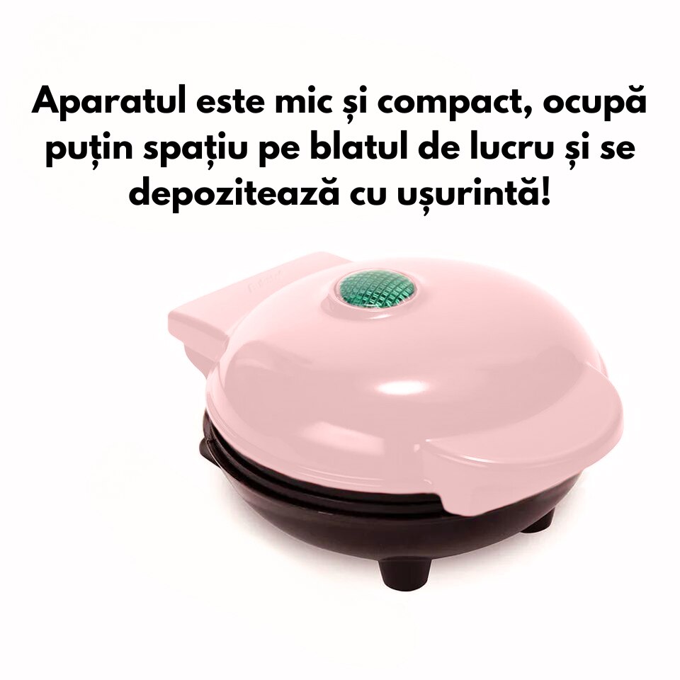 Mini Aparat de facut gofre si vafe, Bukate, Placi antiaderente ...