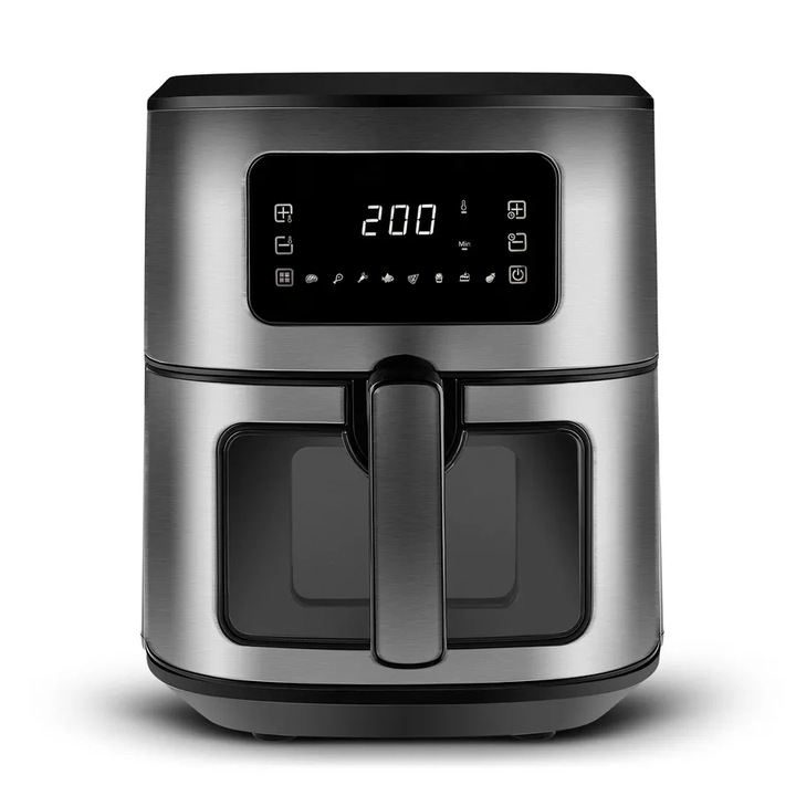Friteuza cu aer cald Karaca Multifry XXL, 1700W, 6.5L, temperatura ...