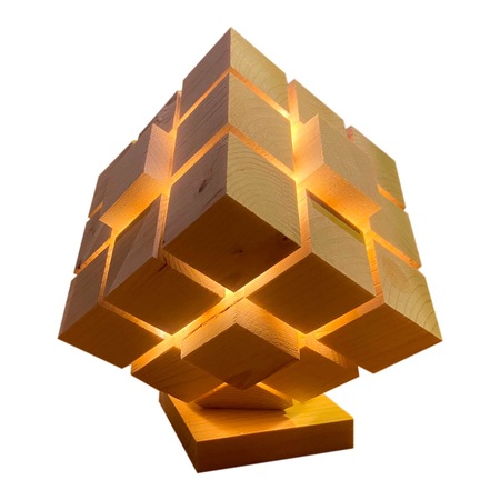 Veioza din Lemn Natural – Design Elegant si Eco-Friendly, 17cm, pentru ...