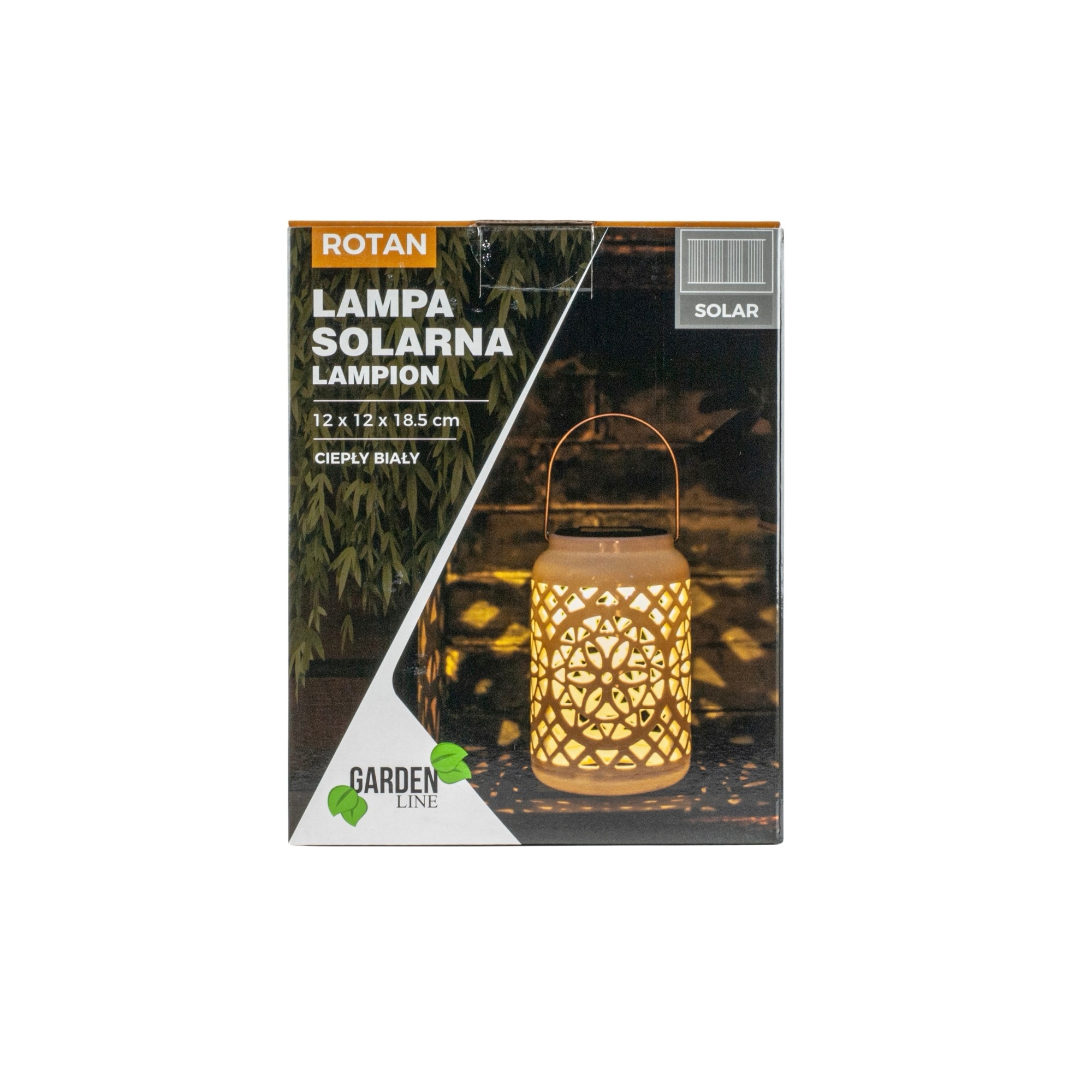 Felinar decorativ solar, LED, pentru exterior, 12x12x18.5cm, alb - eMAG.ro