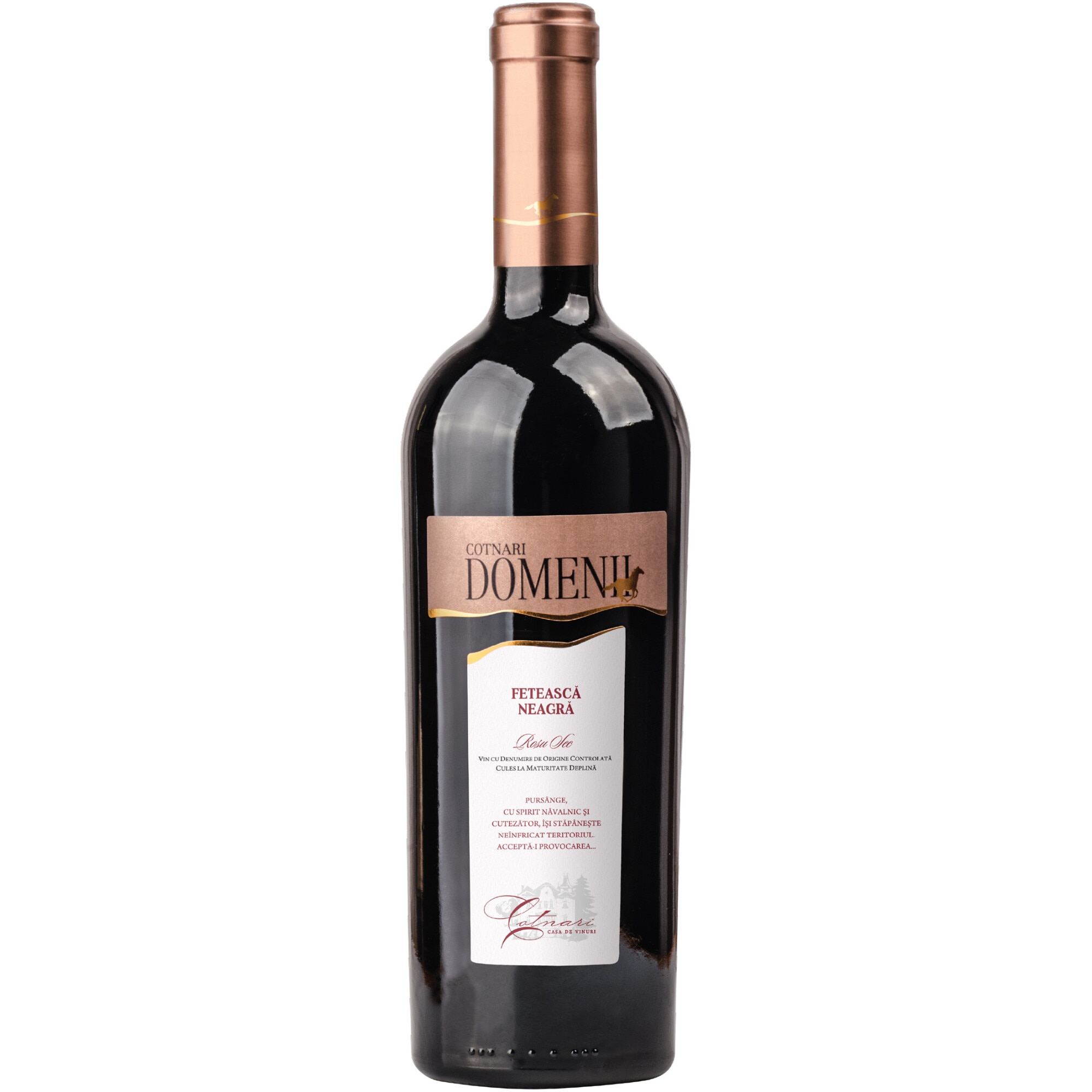 Vin Rosu Domenii Feteasca Neagra, Sec, 0.75l - eMAG.ro