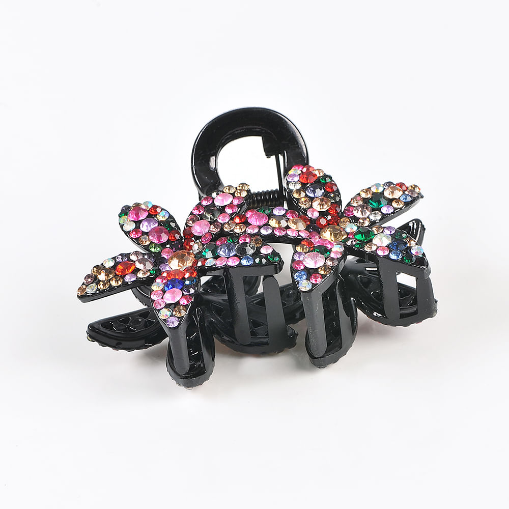 Cleste de par negru cu flori stralucitoare, Meli Melo Paris - eMAG.ro