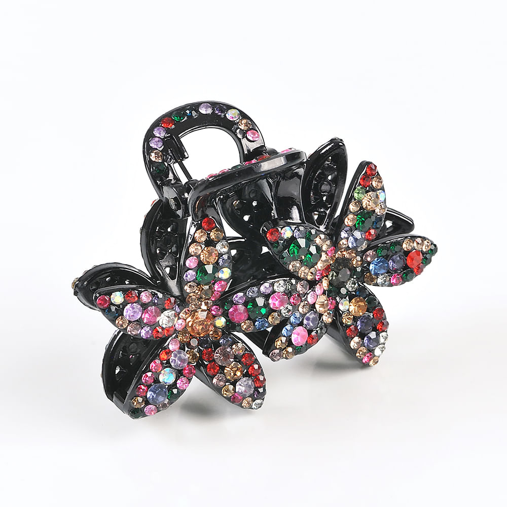 Cleste de par negru cu flori stralucitoare, Meli Melo Paris - eMAG.ro