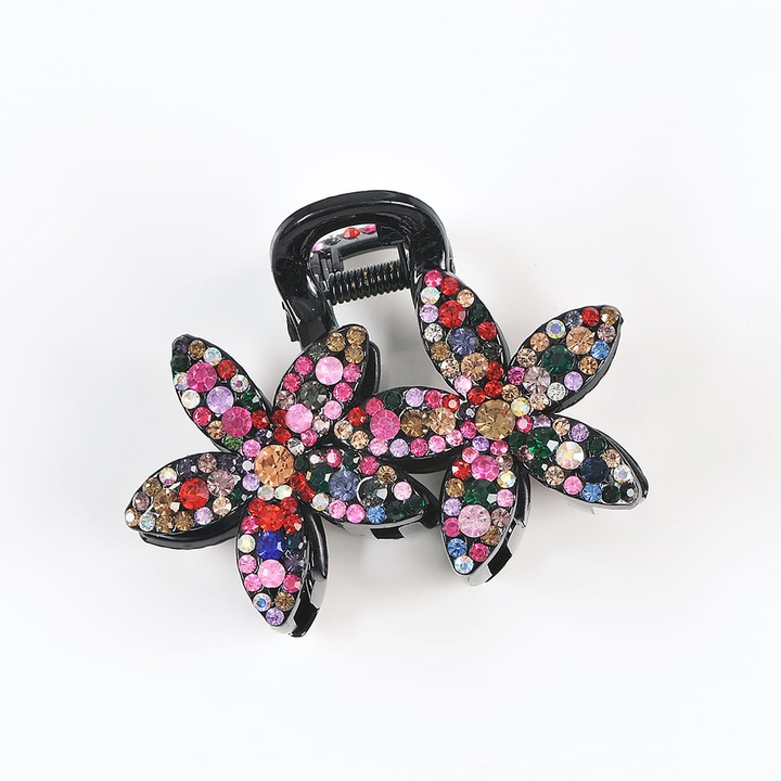 Cleste de par negru cu flori stralucitoare, Meli Melo Paris - eMAG.ro