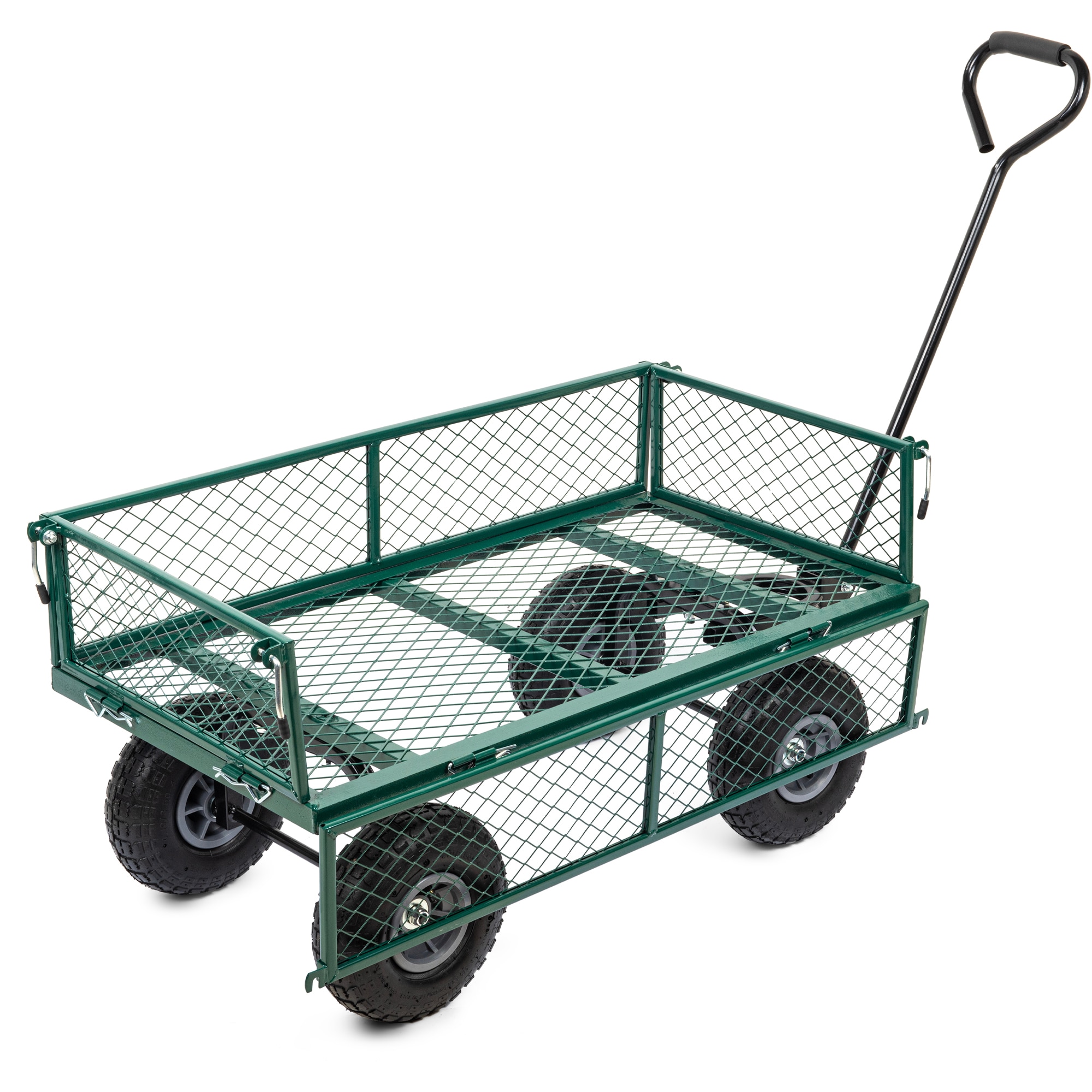 Carucior de gradina John Green cu burti rabatabile, 3 in 1, capacitate ...