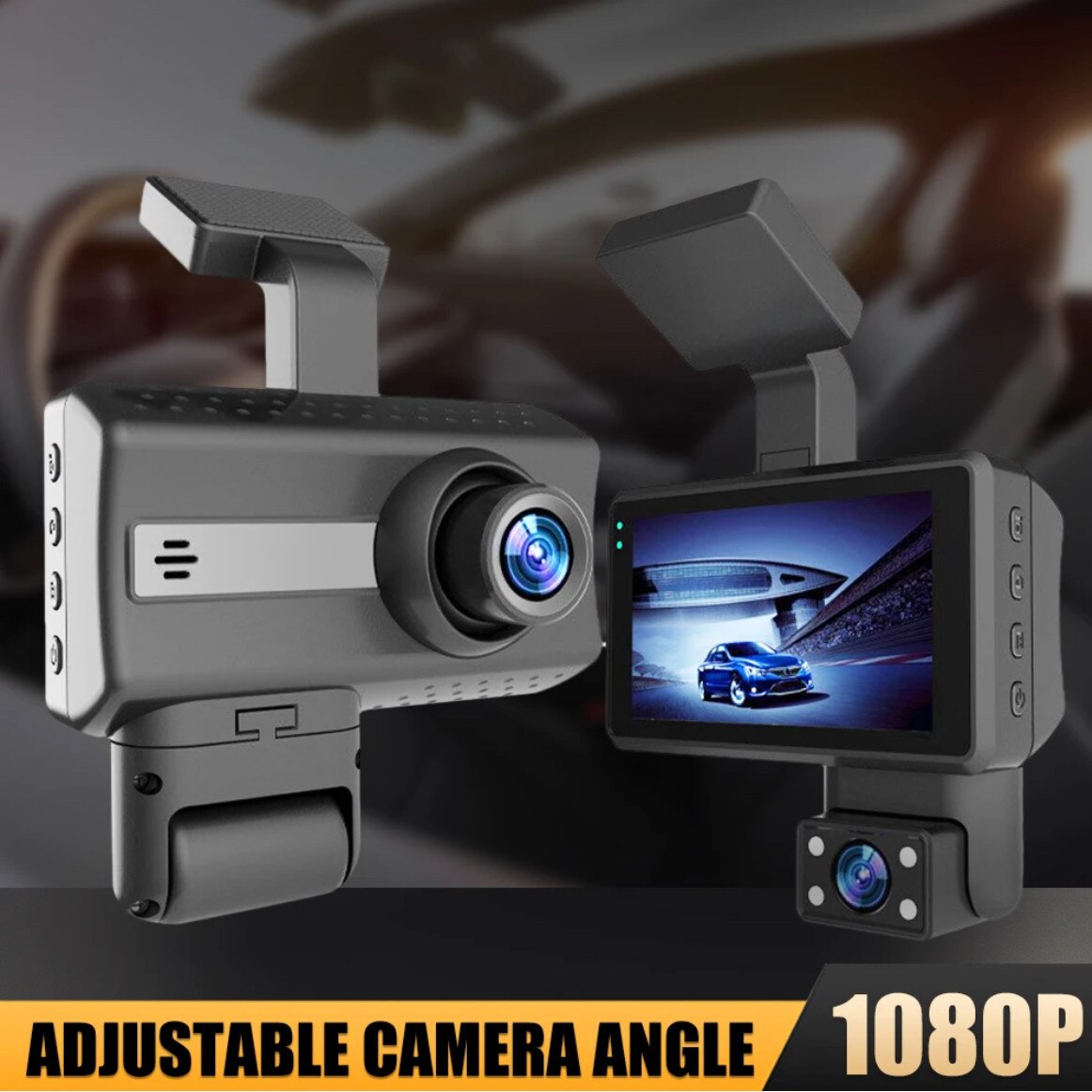 Camera Auto de Bord HD 1080P Dual Camera, Display 3 inch, Camp Vizual ...