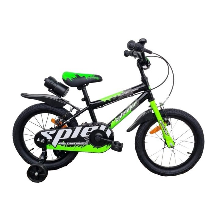 Bicicleta pentru copii Splendor, BIC16V (verde), cu varsta intre 4-7 ...