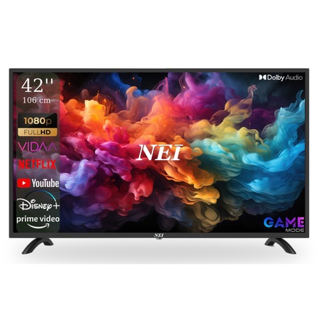 Televizor Smart NEI Full HD 42NE5900H de 106 cm, Sistem VIDAA OS, Wi-Fi ...