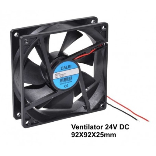 Ventilator Axial 24V, 92x92x25 mm, Tip Cooler, 2W - eMAG.ro
