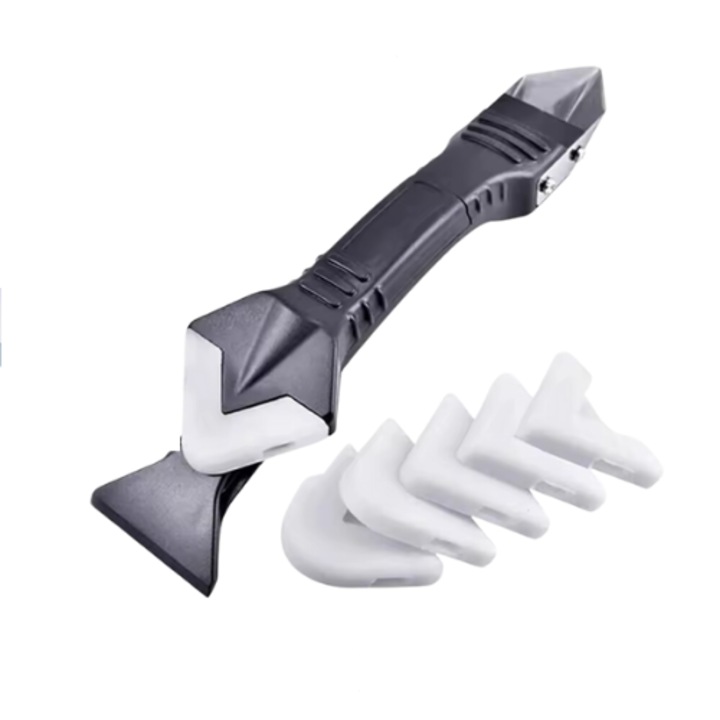 Kit racleta de etansare silicon, din plastic, negru, PROMERCO® - eMAG.ro