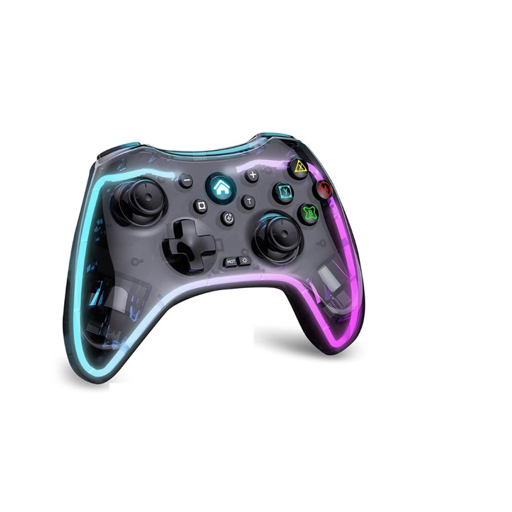 Controler, JRH, RGB, Compatibil cu PC/Nintendo Switch/Switch Lite/Oled ...