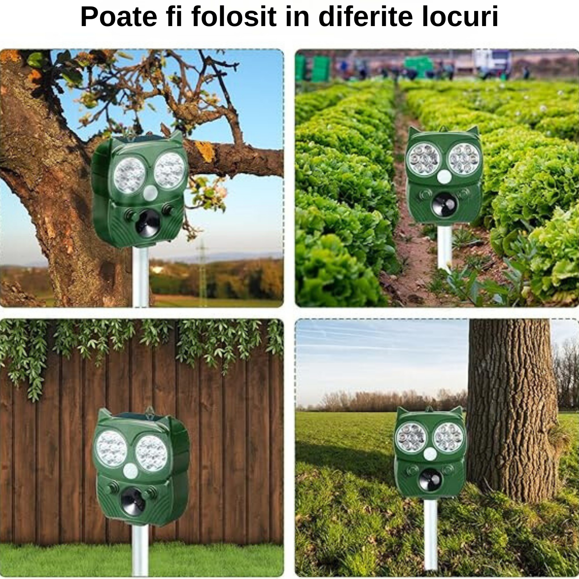 Dispozitiv Solar cu Ultrasunete pentru Exterior, WaterProof, Anti ...