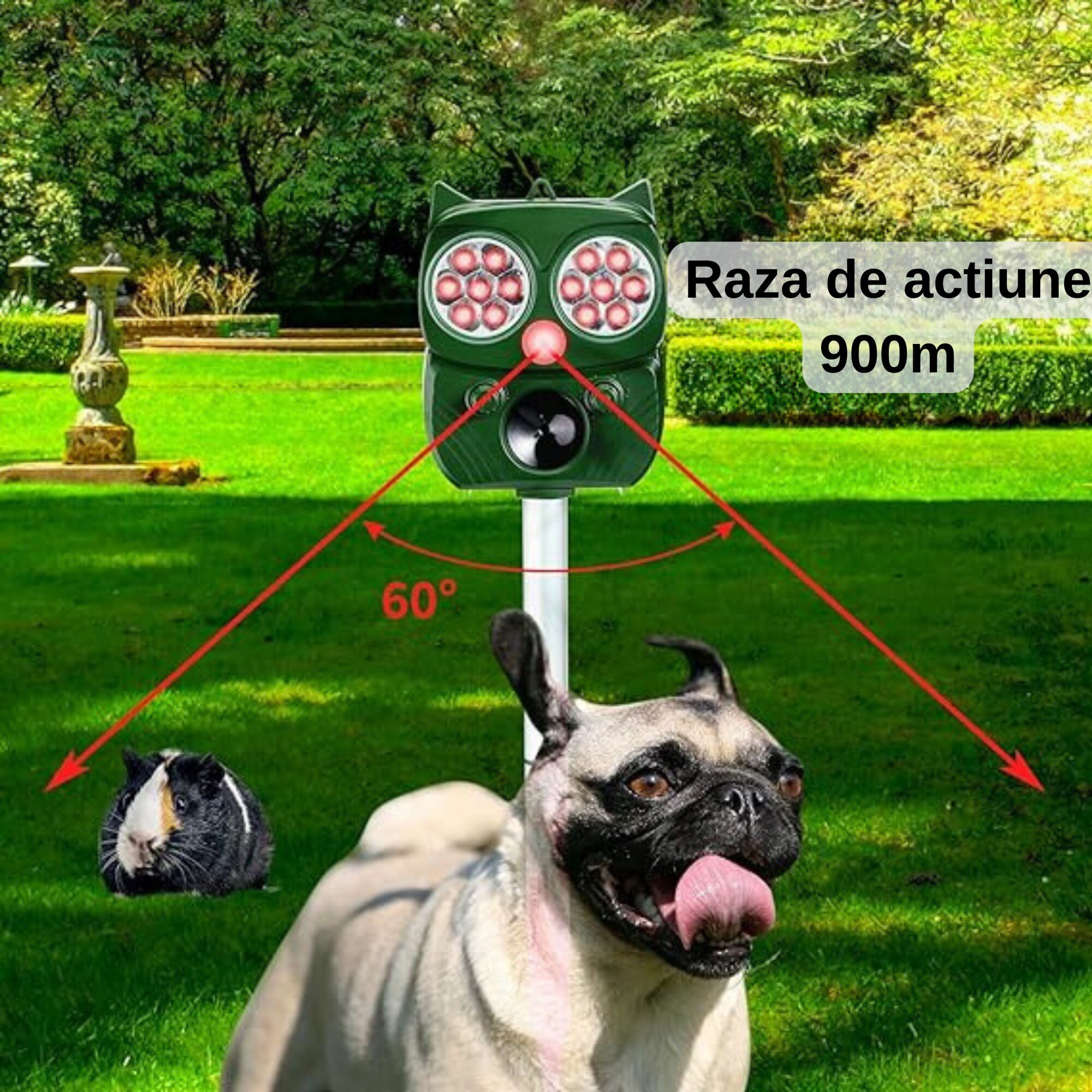 Dispozitiv Solar cu Ultrasunete pentru Exterior, WaterProof, Anti ...