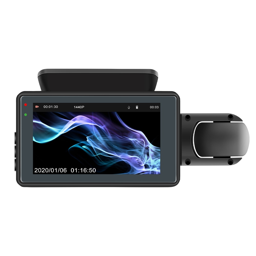 Camera de bord auto profesionala full HD cu 2 camere 360 grade ...