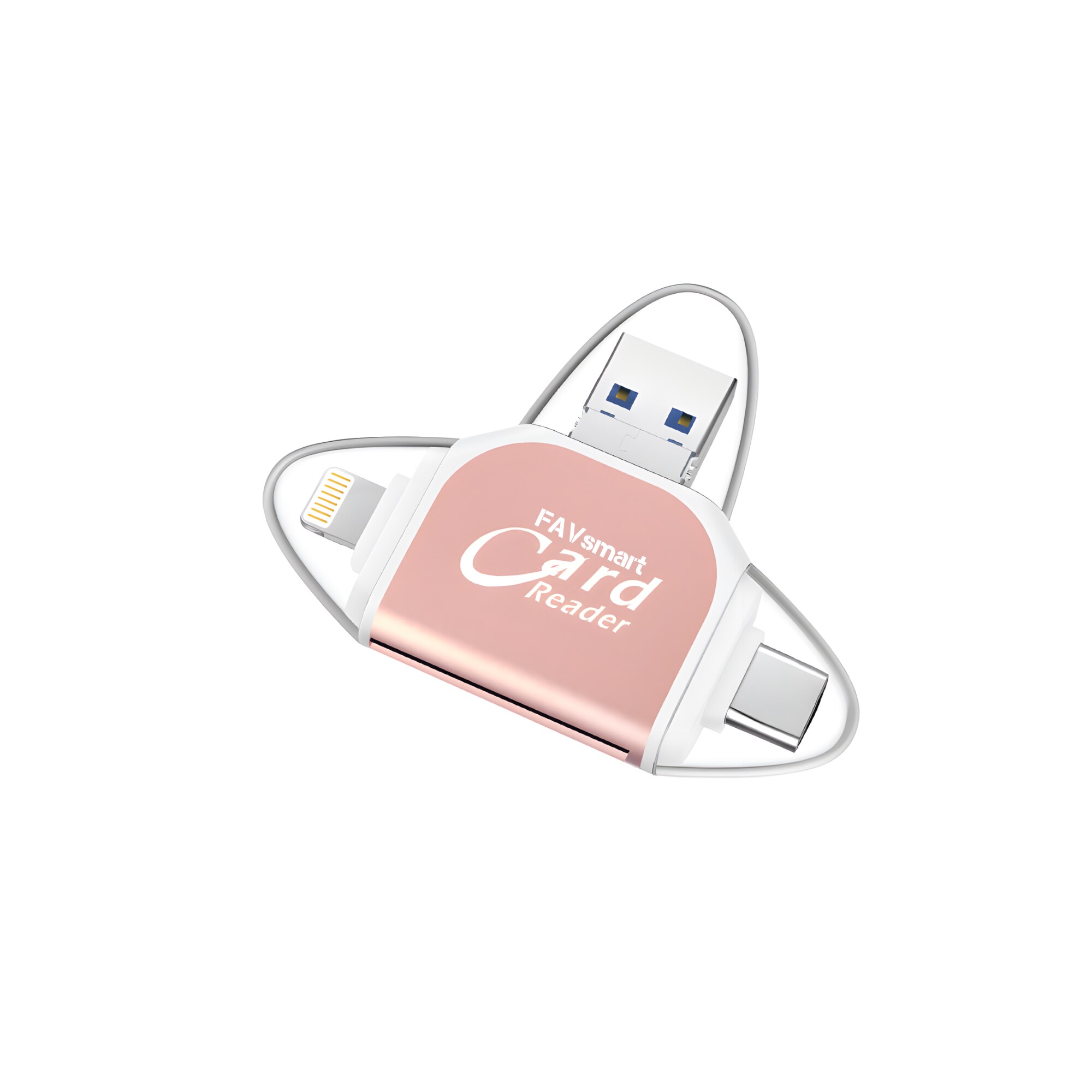 Cititor de card multiport 4 in 1 FAVsmart®, Compatibil Laptop, Android ...