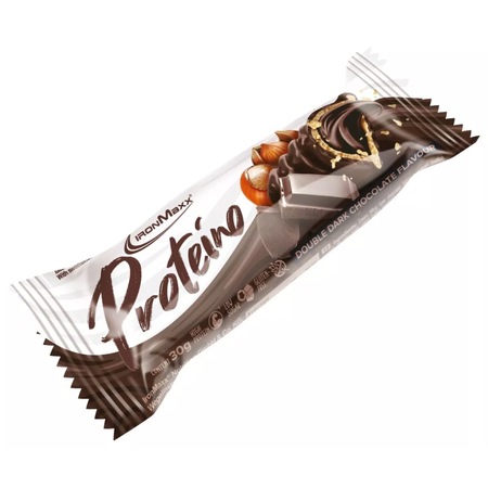 Bara proteica IronMaxx Double Dark Chocolate, fara zahar, 30g - eMAG.ro