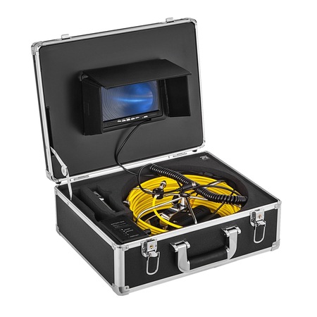 Camera pentru tevi si conducte, Vevor, 50 de metri, monitor ecran color ...