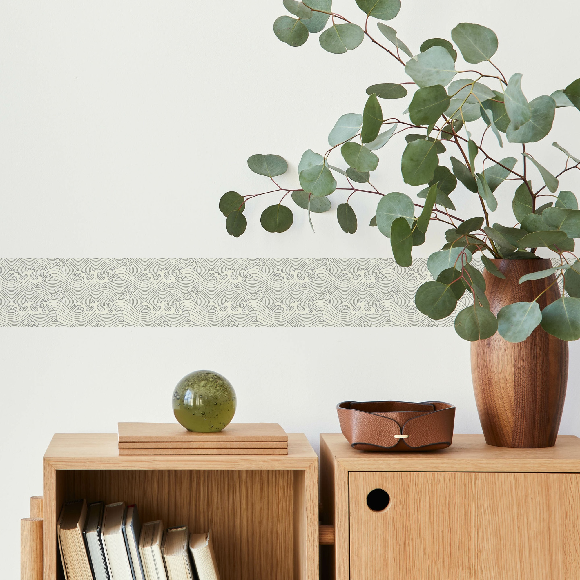 Banda decorativa, autoadeziva, Muralo, 10 cm x 300 cm Val in stil ...