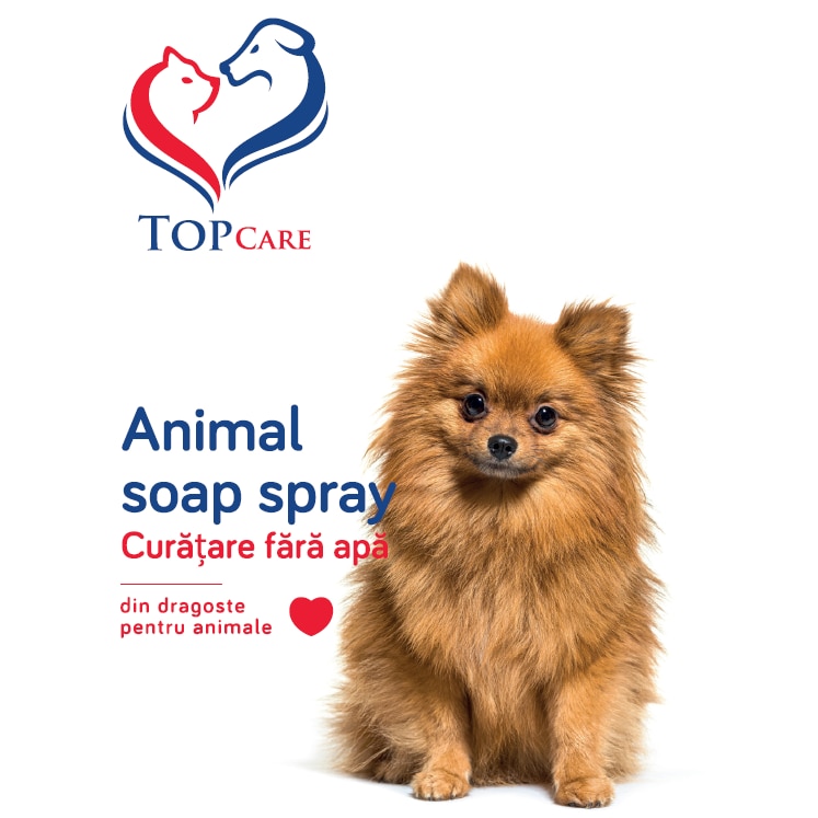 Solutie pentru curatare fara apa TopCare Animal Soap Spray, 250ml - eMAG.ro