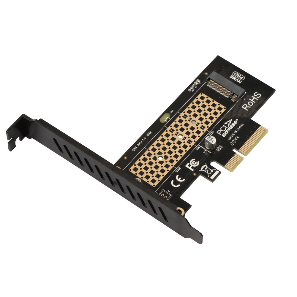 Adaptor M.2 NVME SSD la PCIe, 3.0/4.0 x4, Pentru unitati SSD 2280, 2260 ...