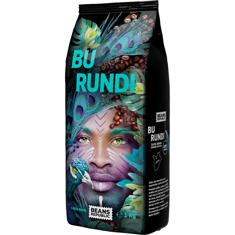 Cafea Boabe, BURUNDI 100% Arabica, BEANS REPUBLIC, 1kg - eMAG.ro