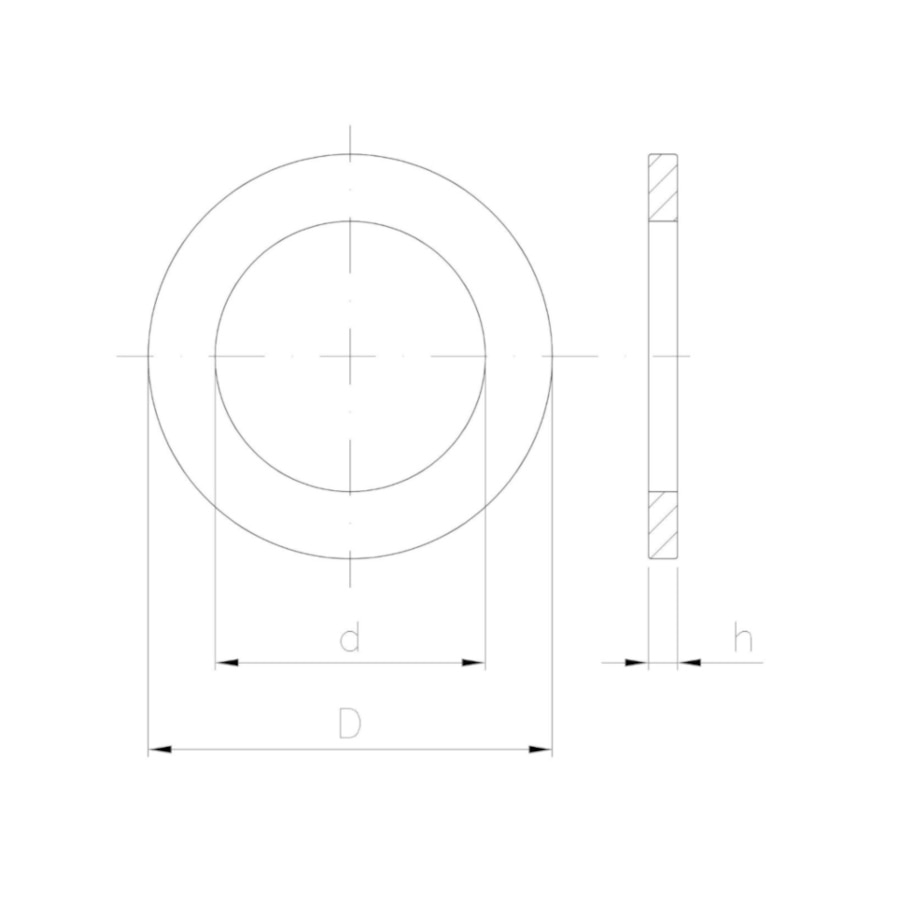 Set saibe plate M12, DIN 125, Otel zincat, 100 bucati - eMAG.ro