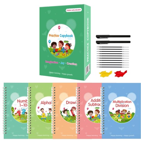 Set Manuale Reutilizabile cu Adancituri, Latauar, Pix Magic, Corector ...