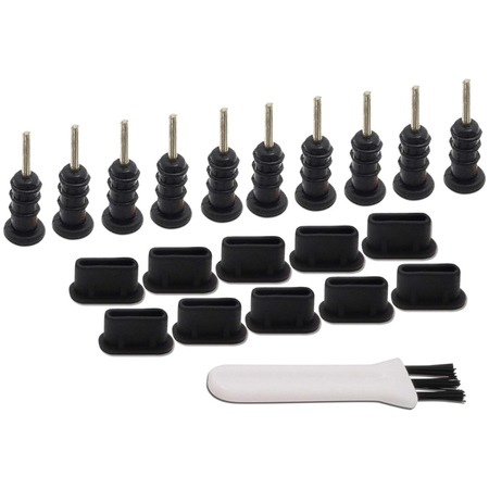 Set 10 mufe pentru protejarea de praf a porturilor USB-C si AUX, Vine ...