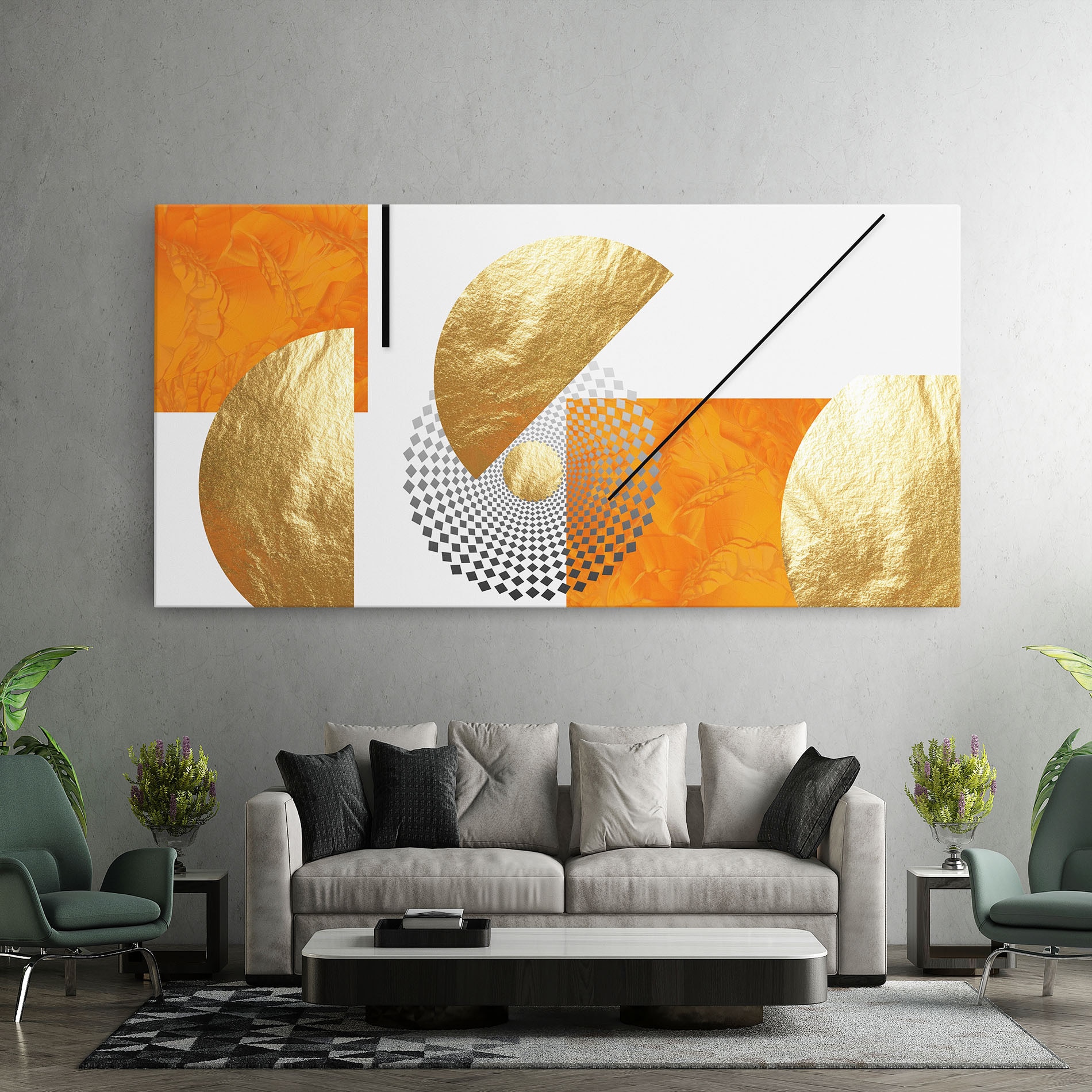Tablou Canvas, 80x160 cm, Dormitor Si Living, Abstracte, Arta Abstracta ...