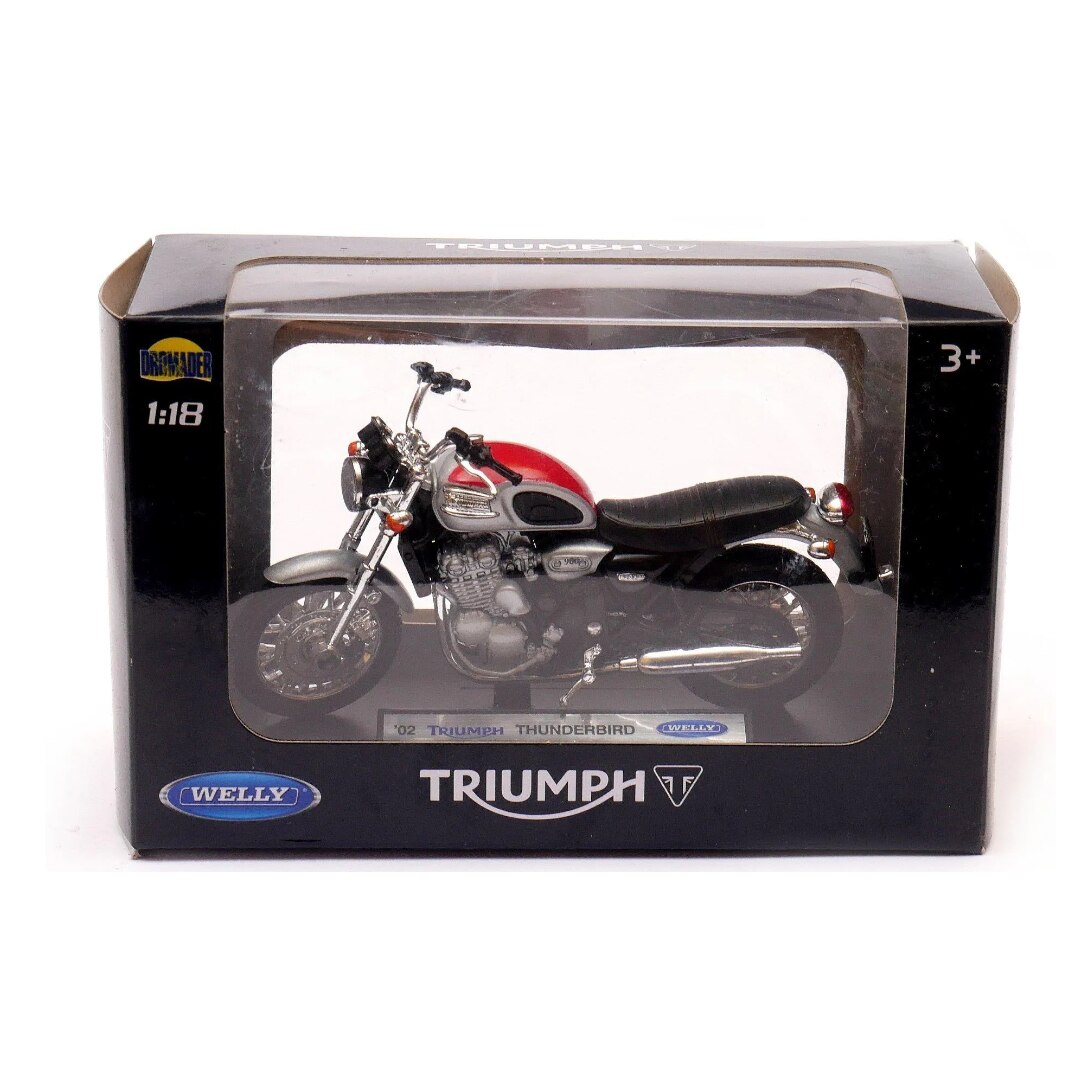 Automacheta Triumph Thunderbird 2002, Welly, 1:18, Metal/plastic, 6 cm, Multicolor - eMAG.ro