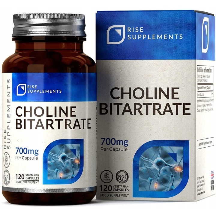 Supliment alimentar Rise, Bitartrat de colina, 120 capsule 700mg ...