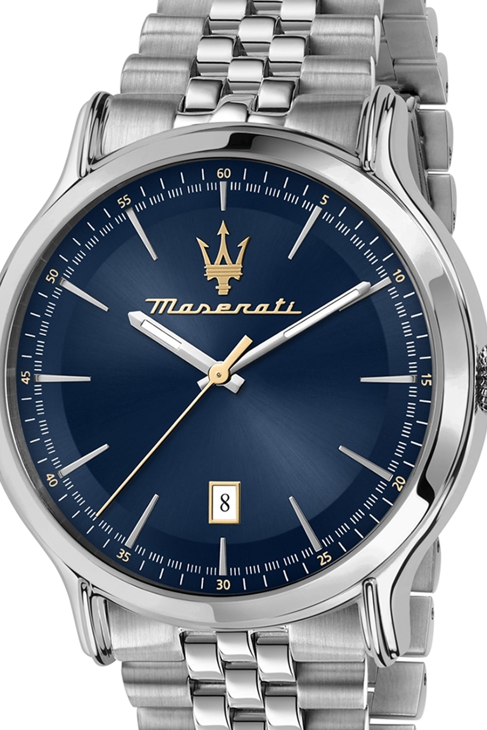 Maserati, Ceas de otel inoxidabil cu logo pe cadran, Argintiu - eMAG.ro