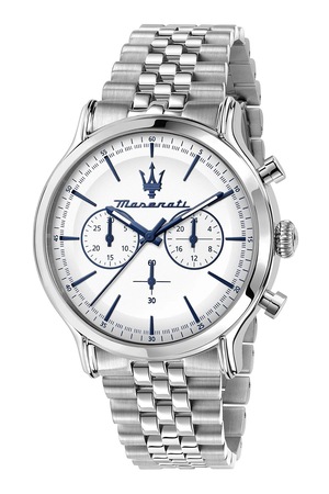 Maserati, Часовник от неръждаема стомана с хронограф, Сребрист - eMAG.bg