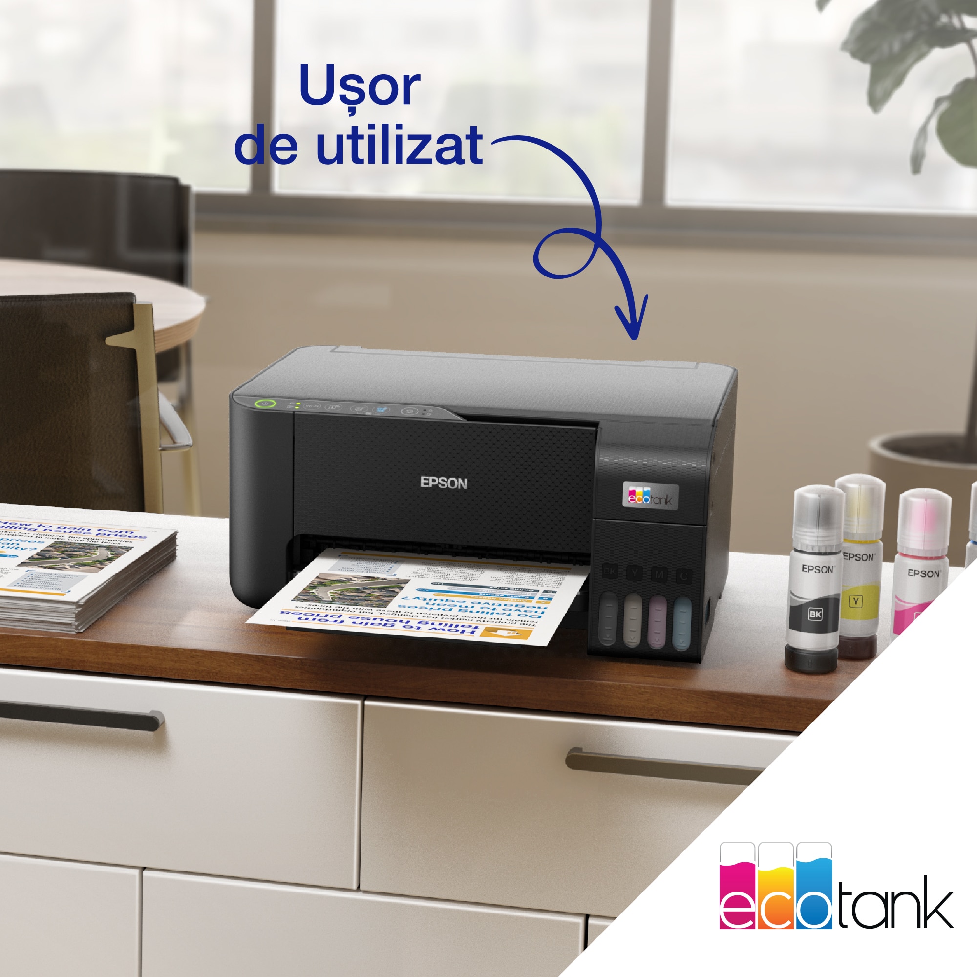 Multifunctional Epson EcoTank L3270, A4, Color, 10 ppm, USB, Wireless ...