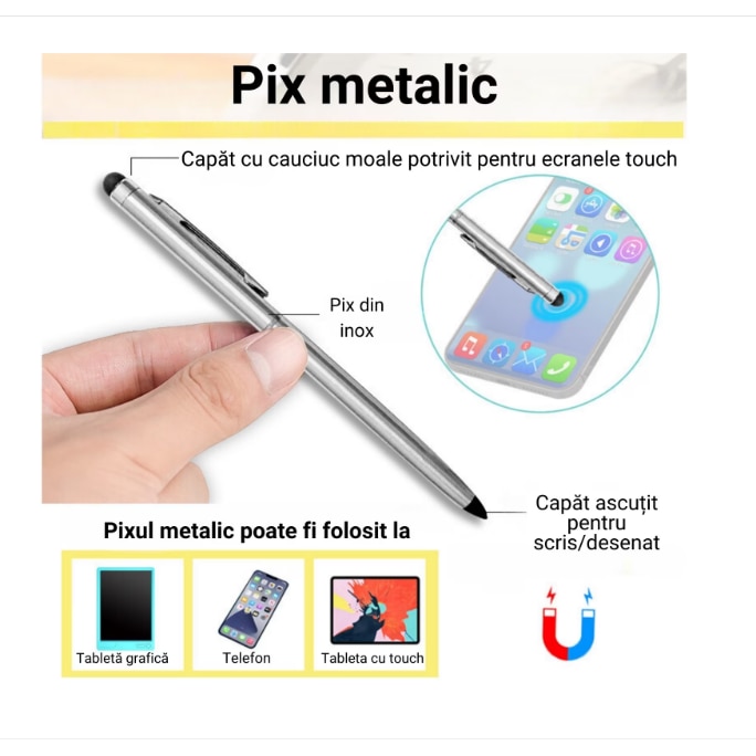 Tableta grafica pentru scris si desenat, ANUTETOUNI®, display LCD de 10 ...