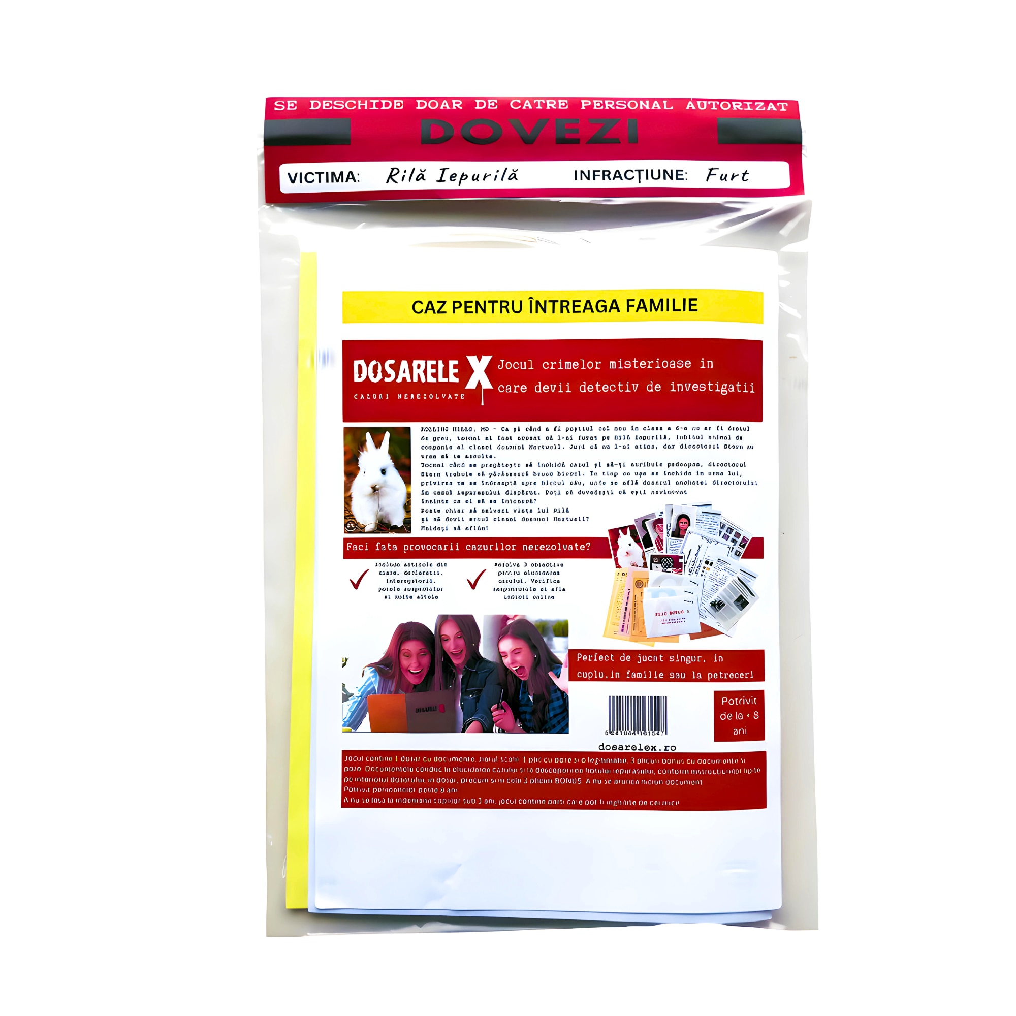 Joc de societate Dosarele X - Cazul Disparitiei lui Rila Iepurila (Caz ...