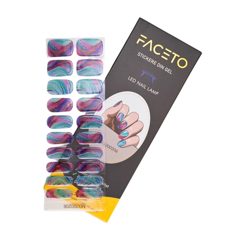 Unghii Gel tip Sticker Autocolant, Faceto, Uscare Rapida la UV ...